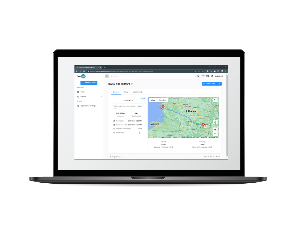 CargoPoint – DIGITAL FREIGHT PLATFORM